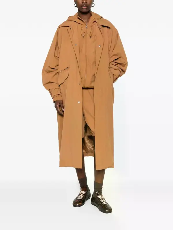 Études Studio Zip Pocket Overcoat - Brown