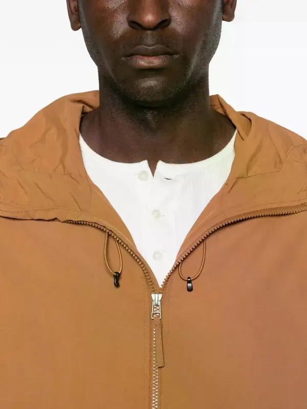 Études Studio Zip-up Hooded Windbreaker - Brown