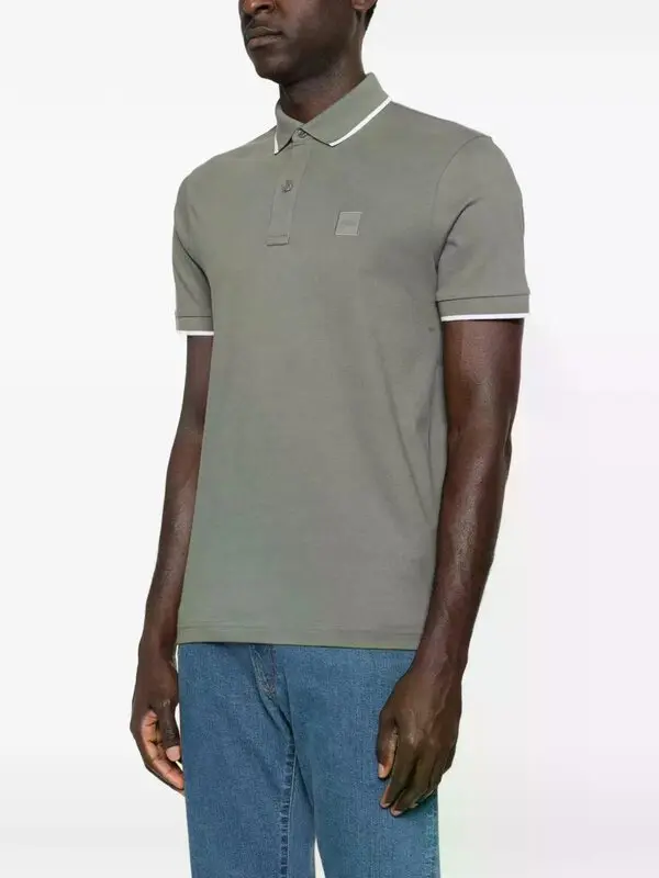 BOSS Short-sleeve Pique Polo Shirt - Green