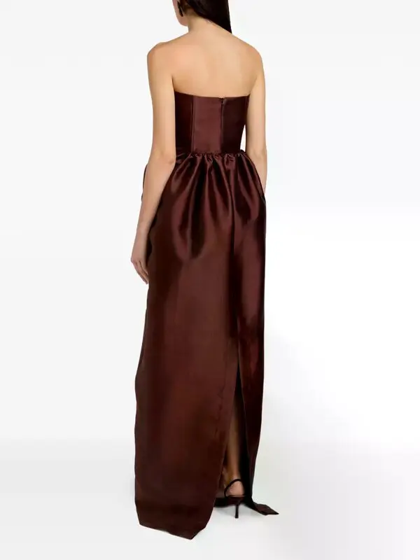 MARQUES' ALMEIDA Strapless Gathered Maxi Dress