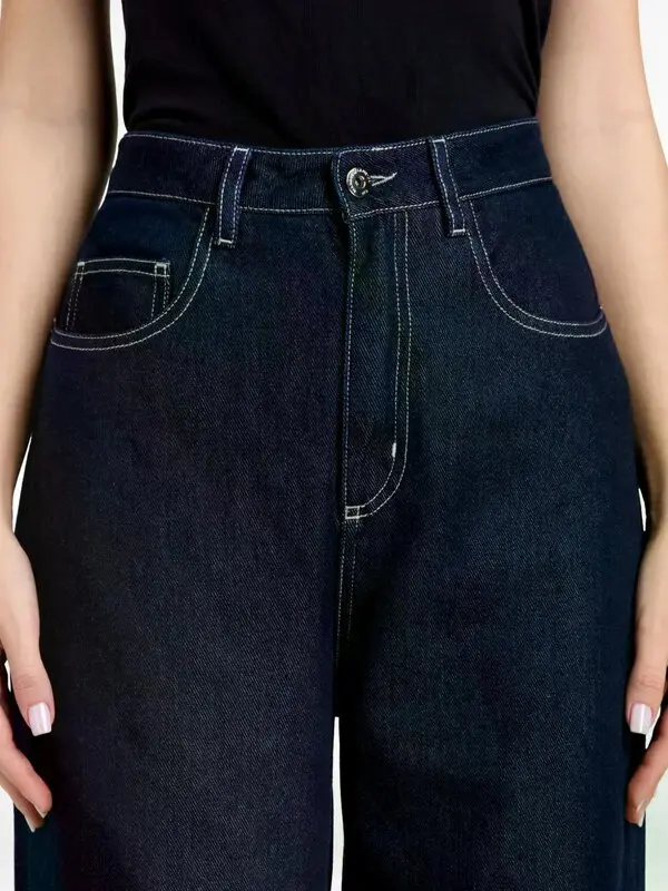 MARQUES' ALMEIDA Floral-cuff Wide-leg Jeans