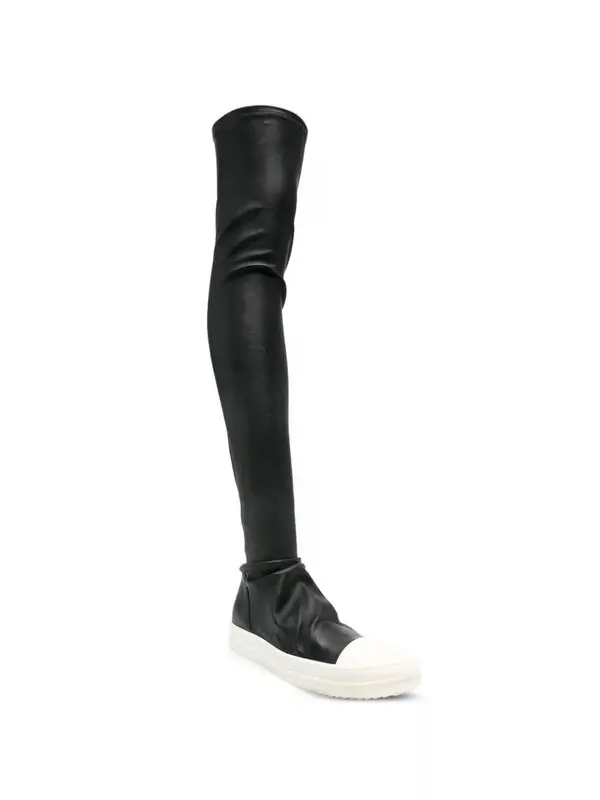 Rick Owens High Stocking Sneaks Boots - Black