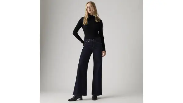LEVI'S 318 Styled Shaping Wide Leg Jeans - Darkest Sky