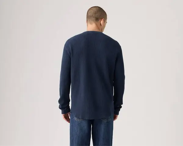 LEVI'S Long-sleeve Relaxed Thermal Shirt - Navy Blazer Garment Dye