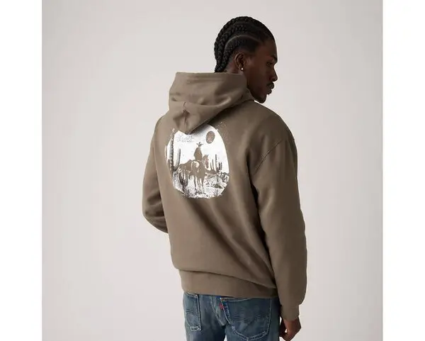 LEVI'S Relaxed Graphic Hoodie Sweatshirt - Desert Cowboy