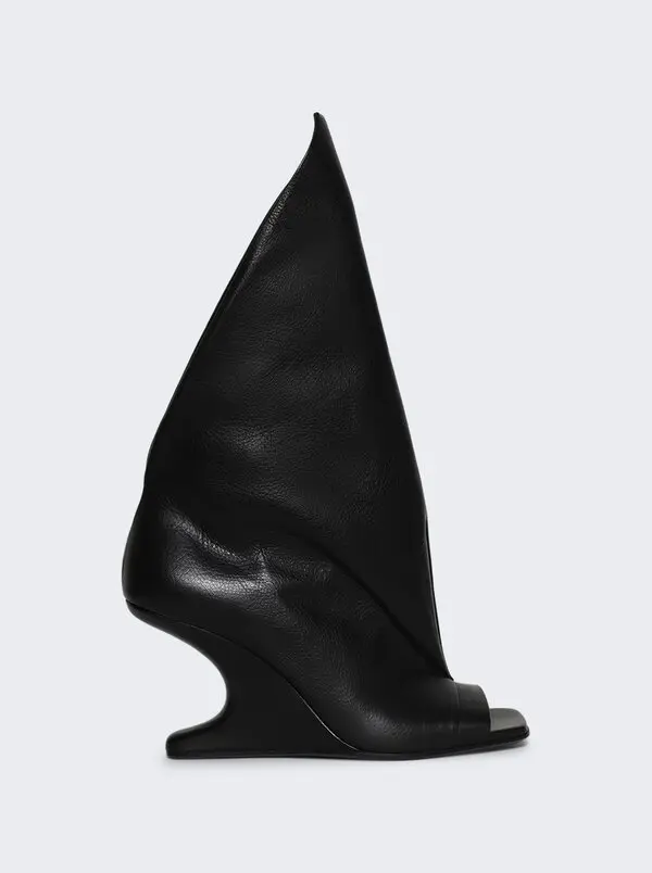 Rick Owens Cantilever Peep Toe Boots