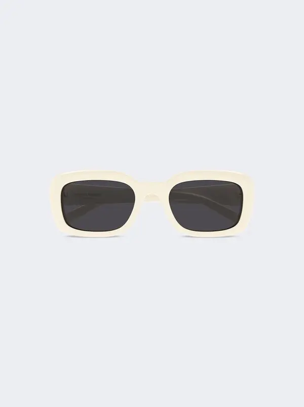 Saint Laurent Rectangular Sunglasses - Ivory