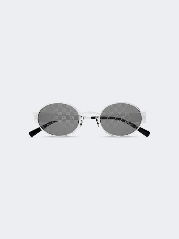 Gucci Monogram Round Sunglasses Shiny