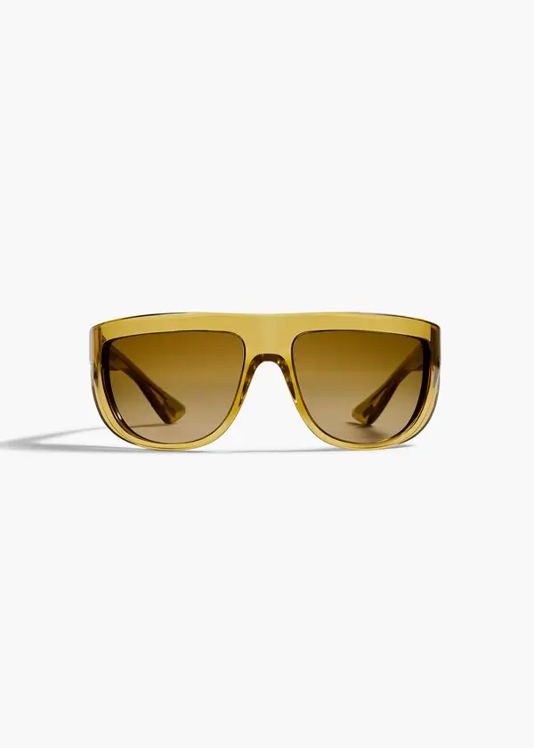 Khaite X Oliver Peoples 1974c In Dark Honey And Amaretto Gradient - Dark Honey / Amaretto Gradient