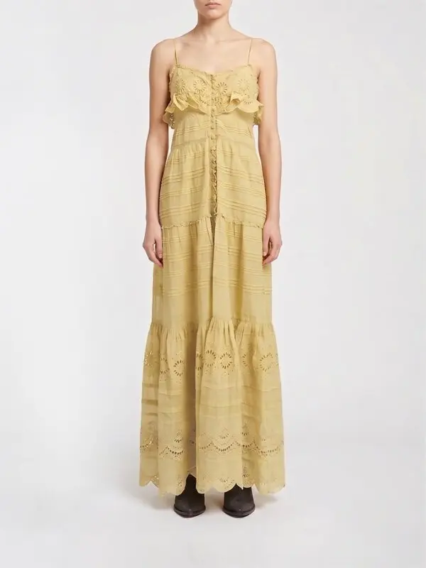Isabel Marant Étoile Sangallo Cotton Maxi Dress - Beige