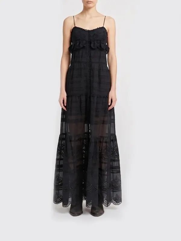 Isabel Marant Étoile Sangallo Cotton Maxi Dress - Black