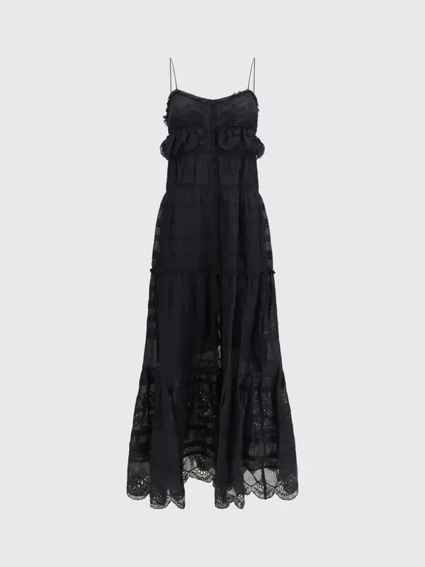 Isabel Marant Étoile Sangallo Cotton Maxi Dress - Black