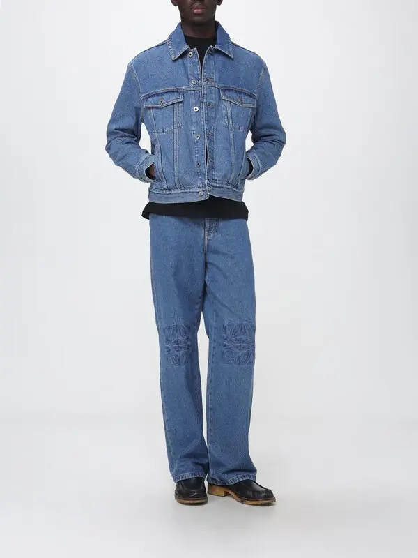 Loewe Embroidered Wide-leg Jeans