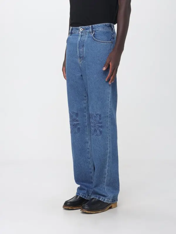 Loewe Embroidered Wide-leg Jeans