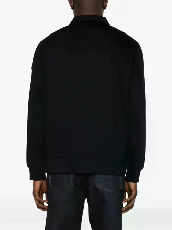 Moncler Zip-up Polo Shirt With Chest Pocket