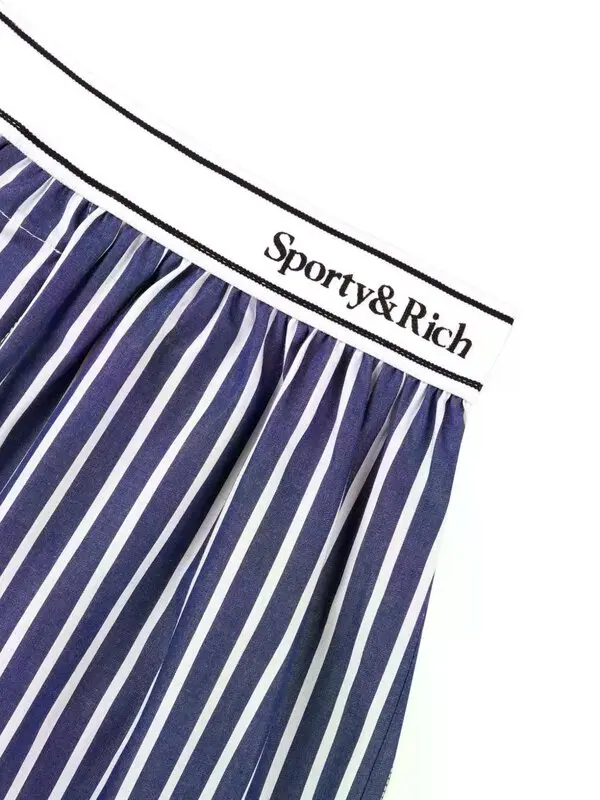 SPORTY & RICH Striped Boxer Shorts