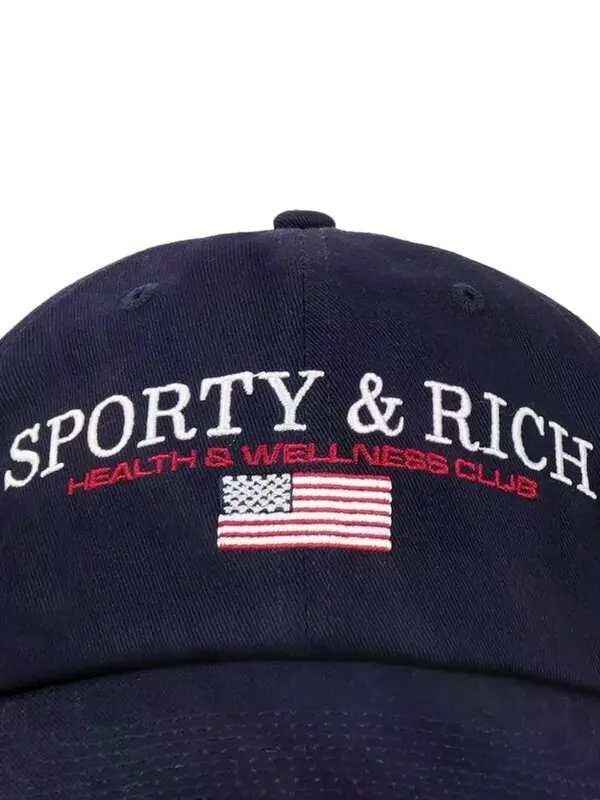 SPORTY & RICH Baseball Cap With Embroidered Detail