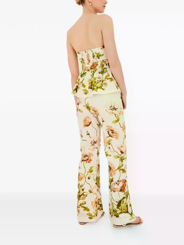 Cara Cara Floral-pattern Trousers - Neutrals