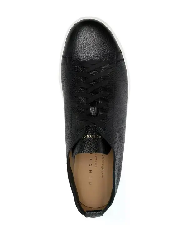 HENDERSON BARACCO Byron Leather Sneakers - Black