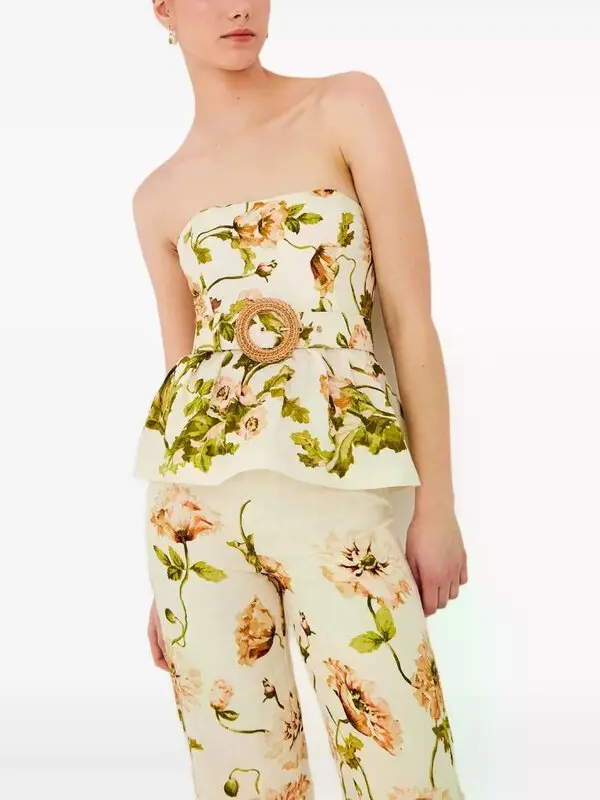 Cara Cara Tilda Floral-pattern Top - Neutrals