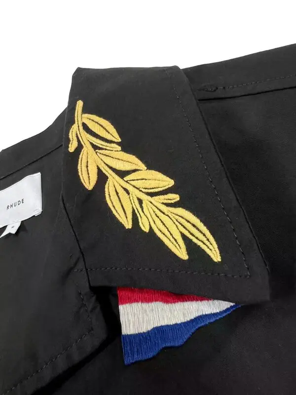 Rhude Regatta Logo-print Shirt - Black