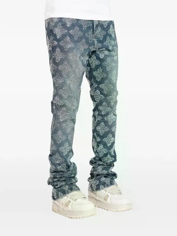 GUAPI Crystal-embellished Jeans