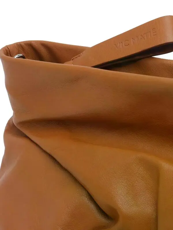 VIC MATIE Leather Travel Shoulder Bag