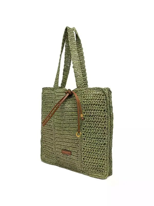 GIANNI CHIARINI Nefeli Woven-straw Shoulder Bag
