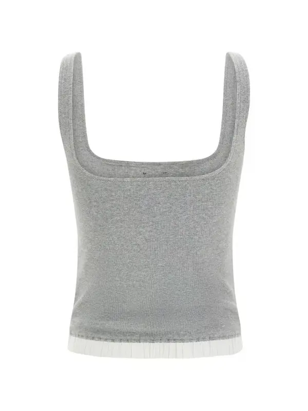 ENTIRE STUDIOS Ribbed Tank Top - Grey