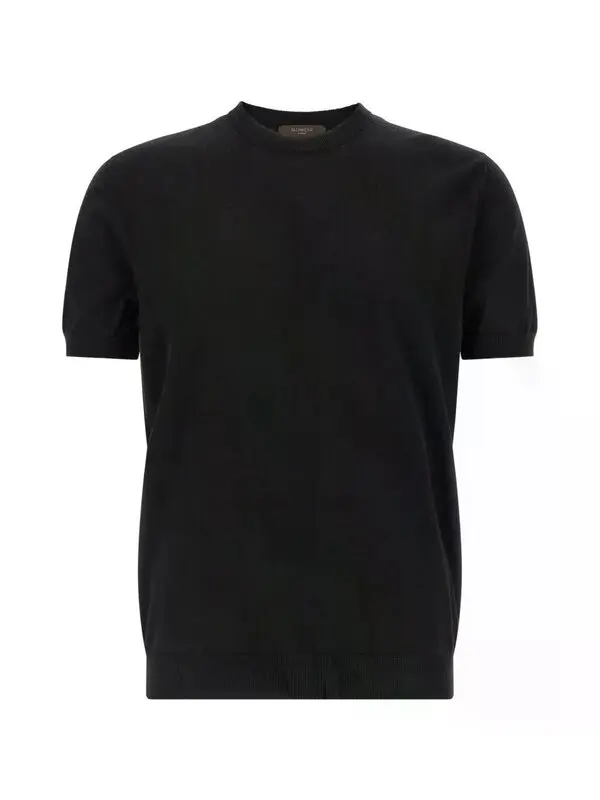 ZANONE Crew Neck Cuffed Cotton Sweater