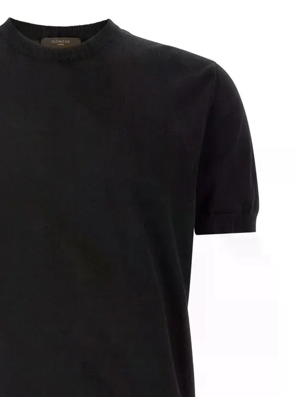 ZANONE Crew Neck Cuffed Cotton Sweater