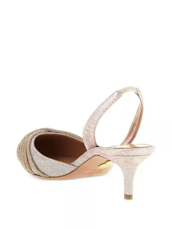 AQUAZZURA Gatsby Slingback Pumps - Neutrals