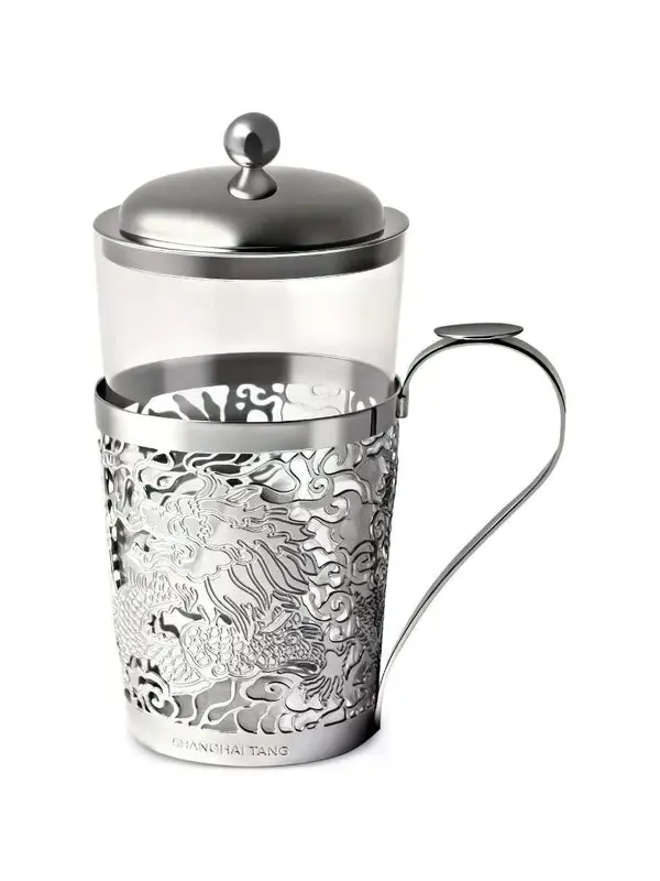 Shanghai Tang Dragon Pattern Crystal Glass