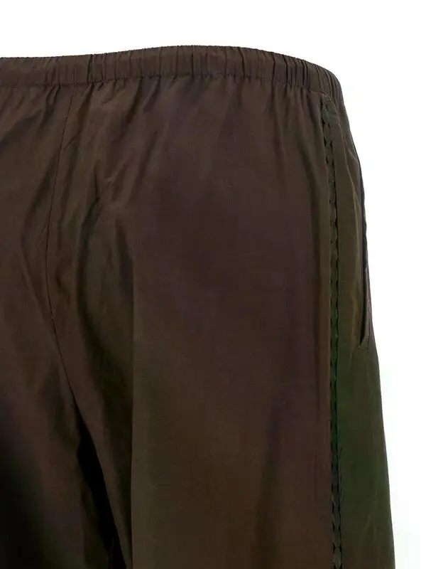 YVES SALOMON Perforated Leather Insert Pants