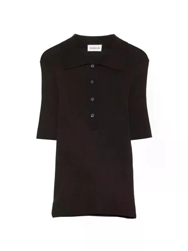P.a.r.o.s.h Buttoned Knit Polo Shirt