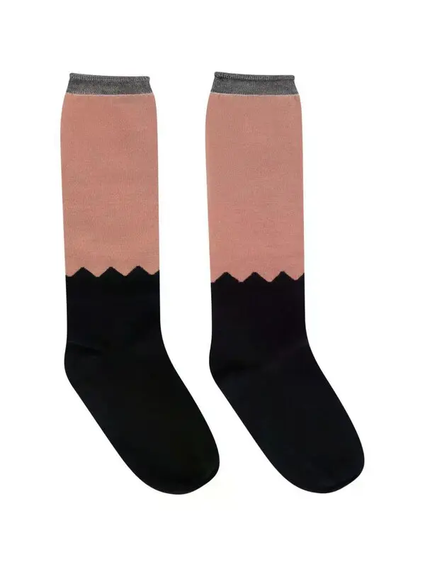 Valentino Garavani Zigzag Socks - Pink