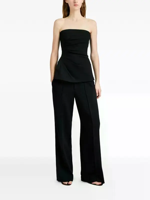 Proenza Schouler Draped Strapless Top - Black