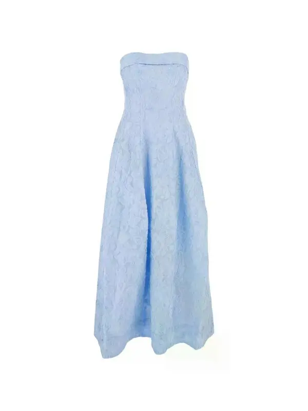 Simkhai Valeria Floral-jacquard Midi Dress - Blue