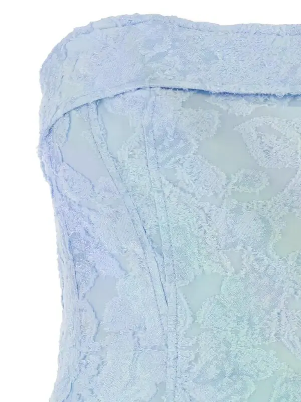 Simkhai Valeria Floral-jacquard Midi Dress - Blue