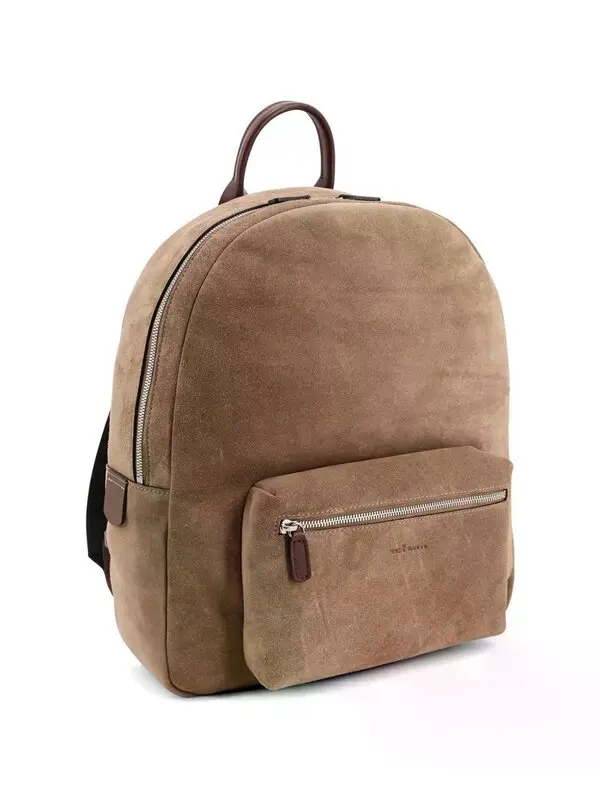 Kiton Zipped Leather Backpack
