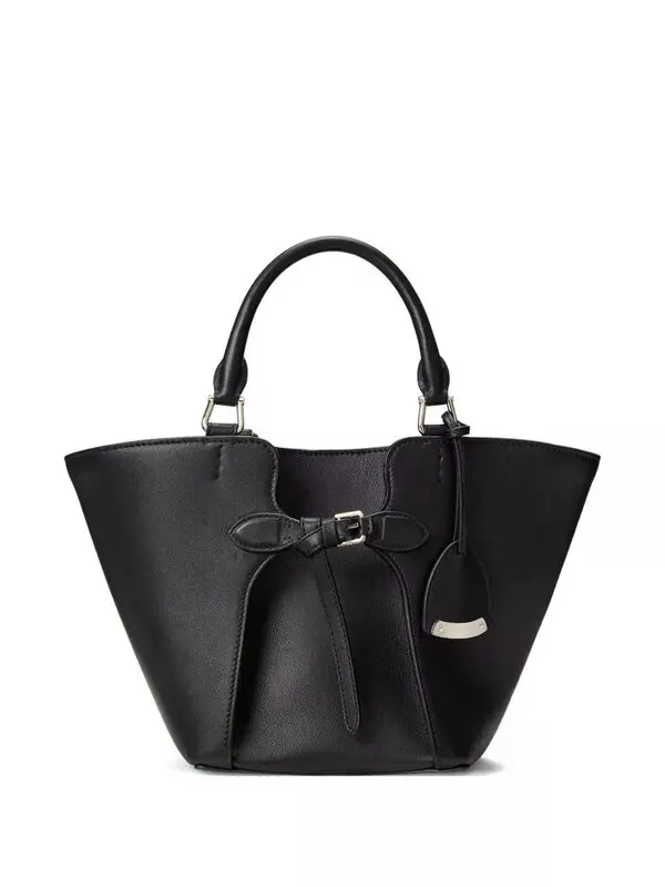 Ralph Lauren Mini Calfskin Tote Bag - Black