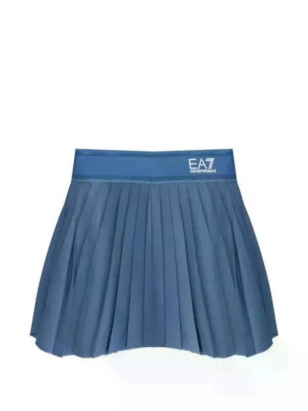 Emporio Armani Pleated Mini Skirt - Blue