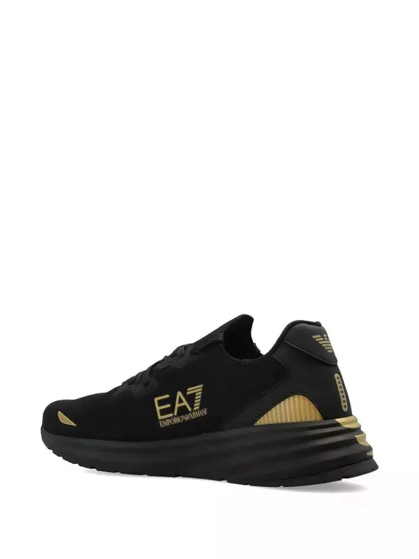 EA7 Crusher Distance Logo-detail Sneakers - Black