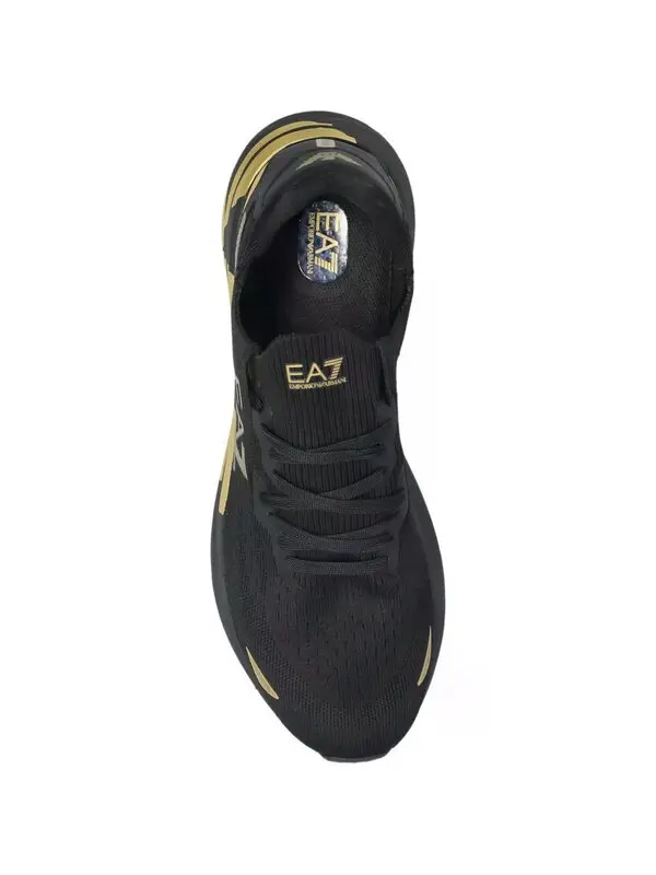 EA7 Crusher Distance Logo-detail Sneakers - Black