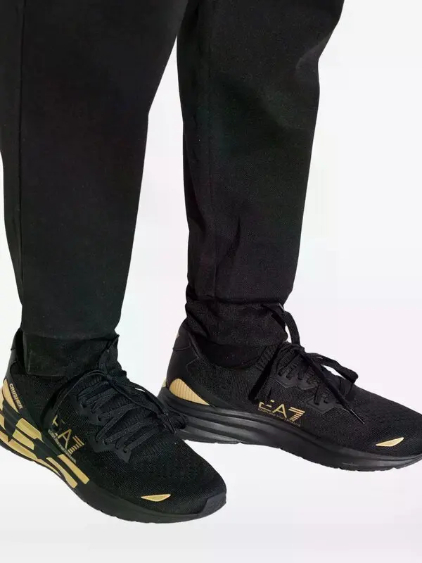 EA7 Crusher Distance Logo-detail Sneakers - Black