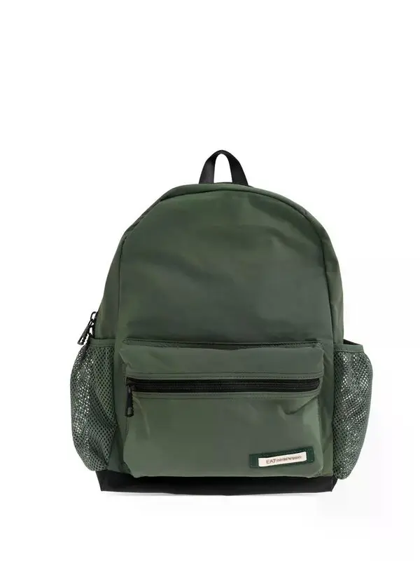 Emporio Armani Zip Pocket Mesh Backpack - Green