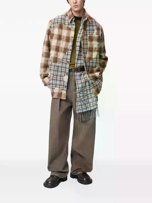 Loewe Shirt In Wool And Cotton