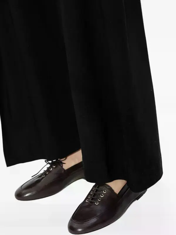 JIL SANDER Lace-up Leather Sneakers - Brown
