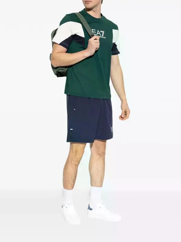 EA7 Logo-print Shorts