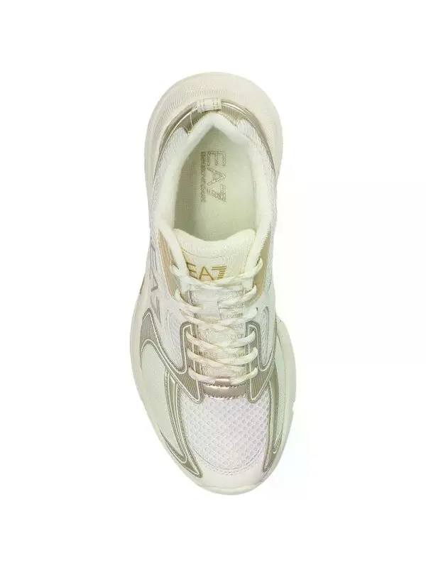 EA7 Logo-detail Lace-up Sneakers - Neutrals